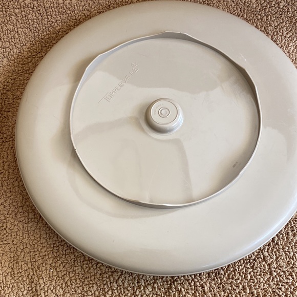Tupperware | Kitchen | Vintage Tupperware Brown White Chip Dip Platter ...